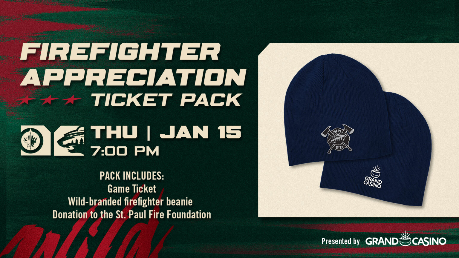 You’re Invited! Minnesota Wild Firefighter Appreciation Night!! - St ...